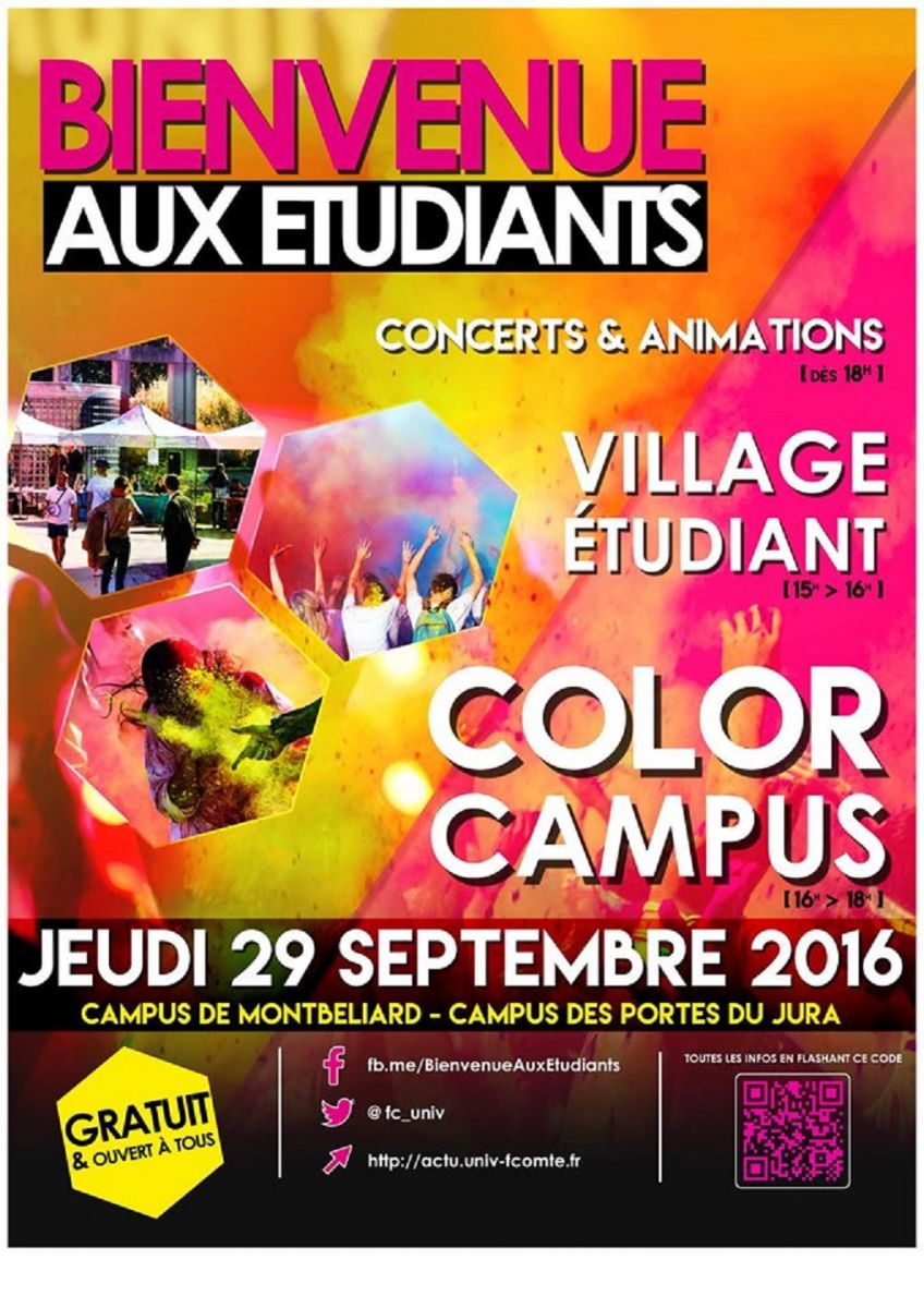 Color Campus à Montbéliard | L'ACTU de l'Université Marie et Louis Pasteur