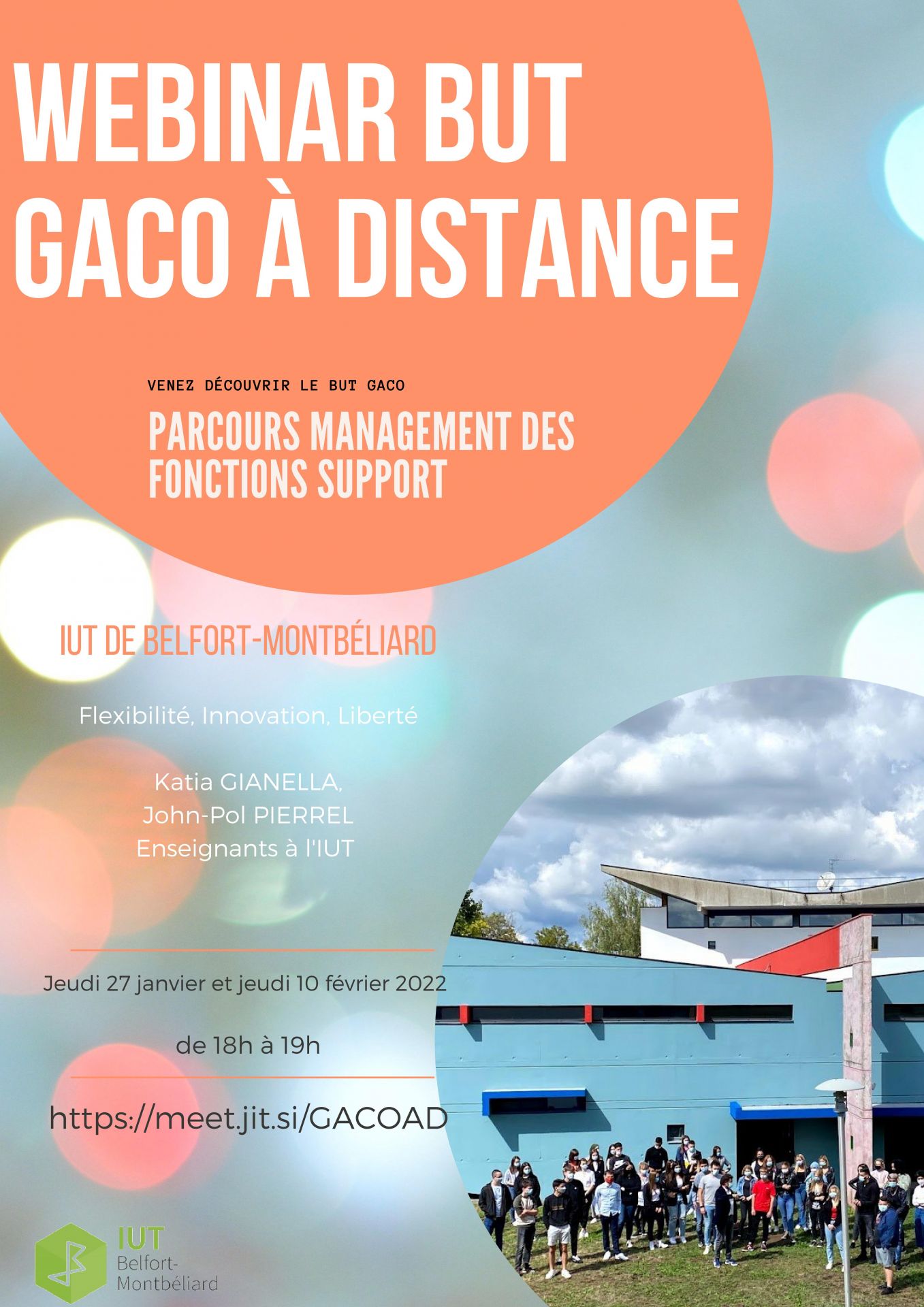 Live : découvrez le B.U.T. GACO à distance | L'ACTU de l'Université de ...