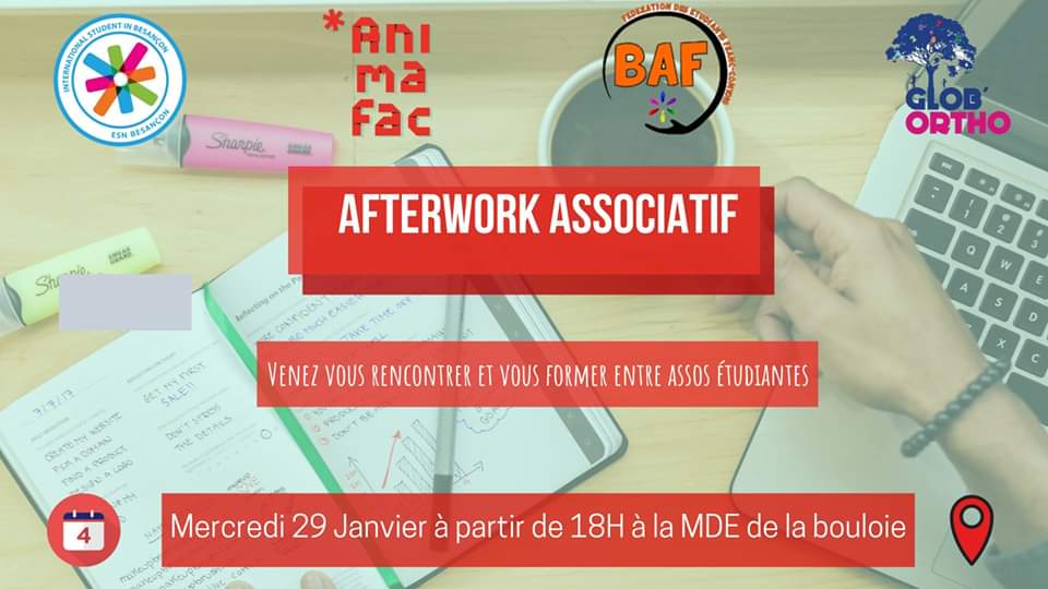 Afterwork associatif avec Animafac | L'ACTU de l'Université Marie et Louis Pasteur