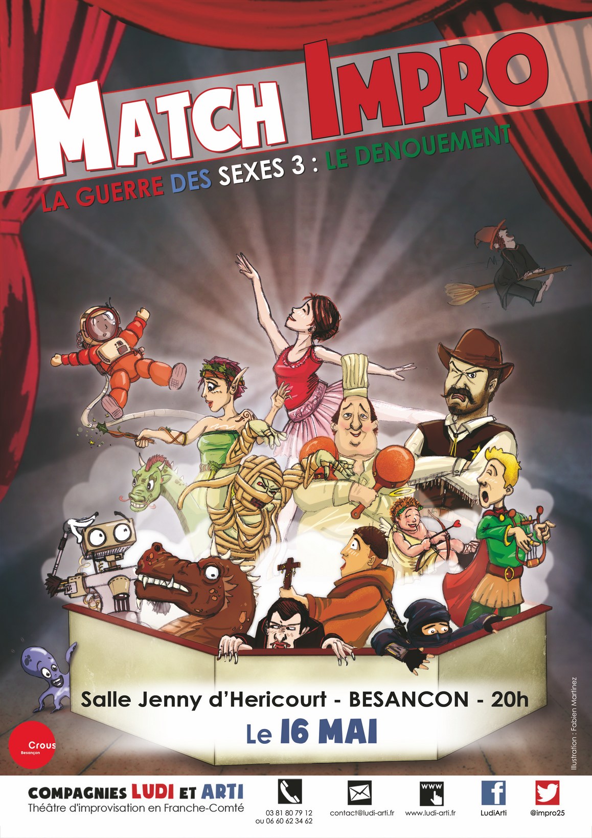 Match d'improvisation : la Guerre des Sexes 3 | L'ACTU de l'Université Marie et Louis Pasteur